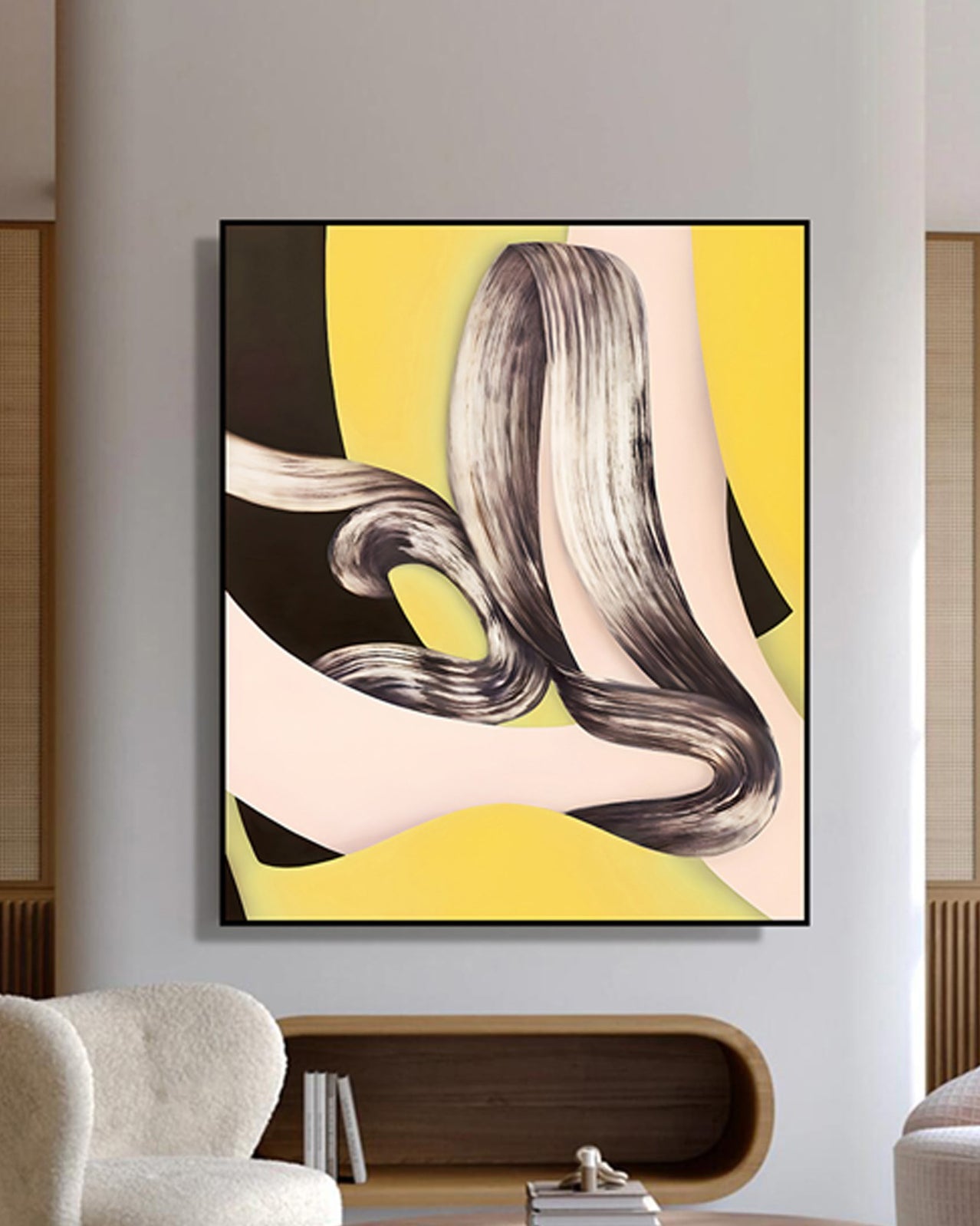 Tangled Flow 3D Abstract Oil Painting – Wall Decor Company