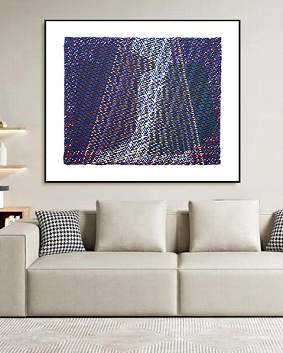 Veil of Frequencies 3D Abstract Oil Painting – Wall Decor Company